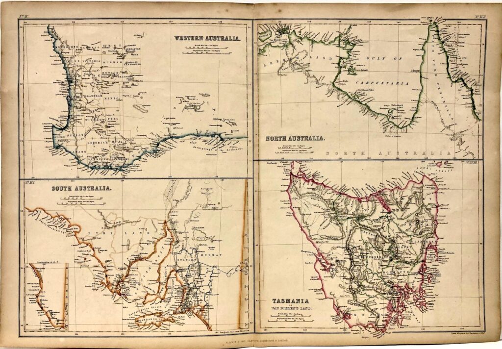 States of Australia - WA, SA, TAS, North Australia - Artemis